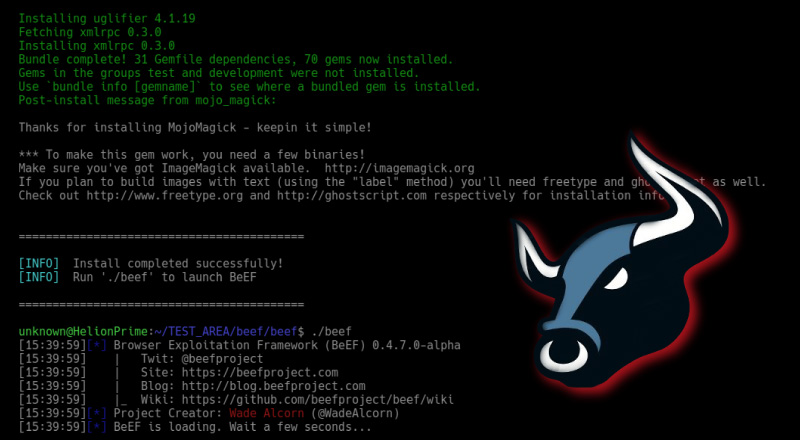 Browser Exploitation Framework Project Beef Cyberpunk